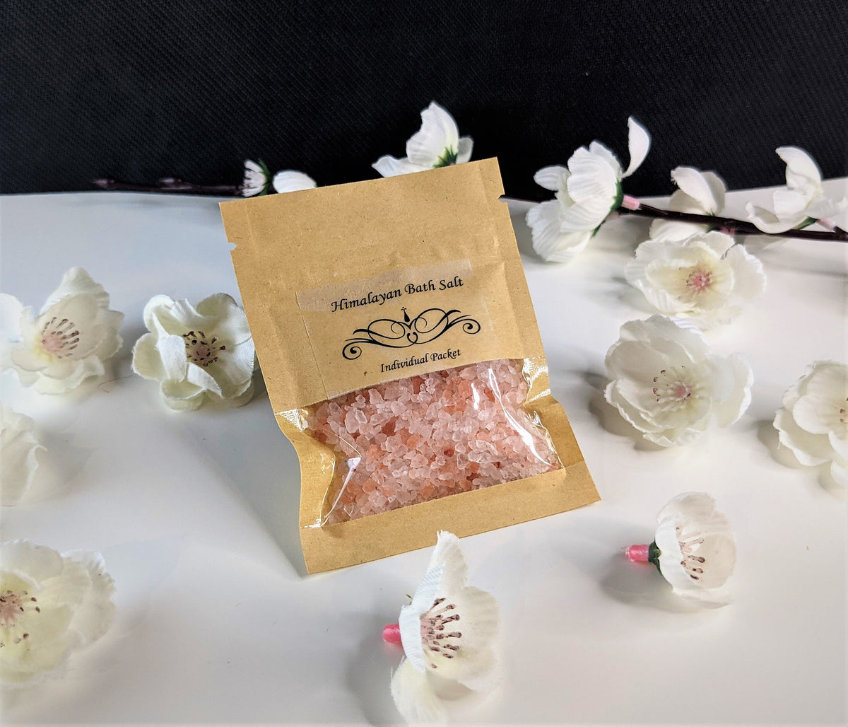 Mini Himalayan Pink Salt Packets, Bath Salts